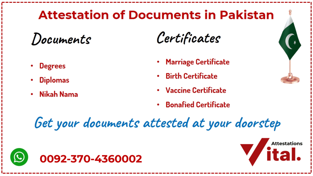 Attestation of documents in Pakistan