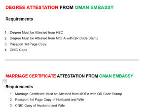 Online Attestation Services in Pakistan - 03704360002